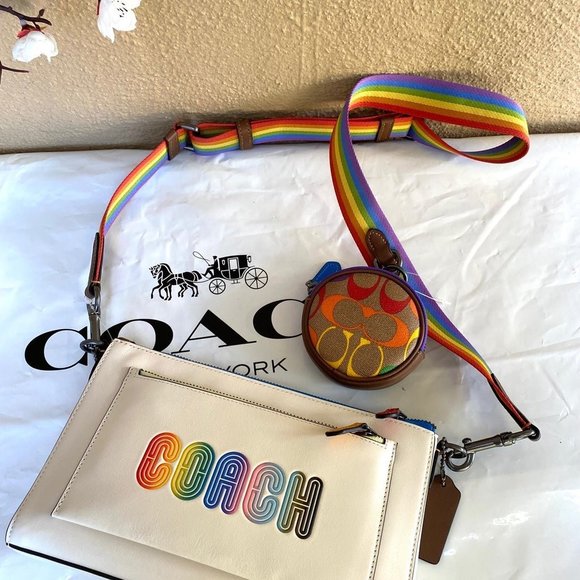 Coach | Bags | Coach Holden Crossbody With Rainbow Coach C9854 | Poshmark
